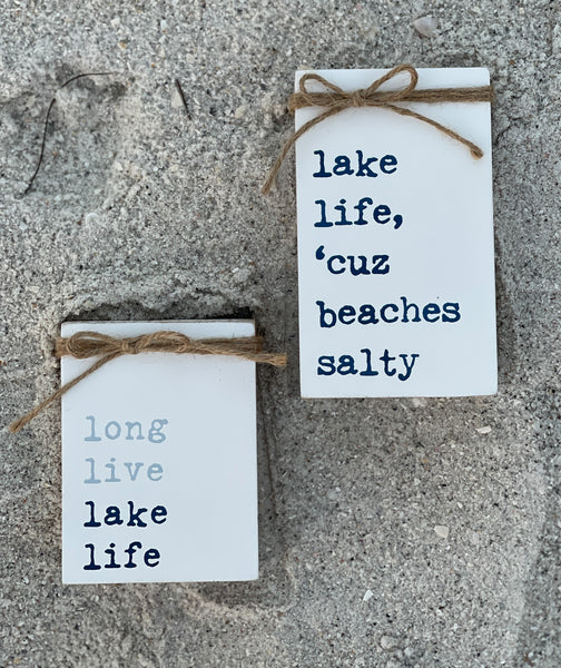 PS-8077 - Long Live Lake Jute Block – Collins Fresh + Original