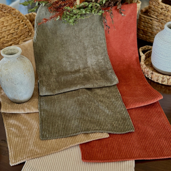 CF-3384 - Cookie Corduroy Table Runner – Collins Fresh + Original