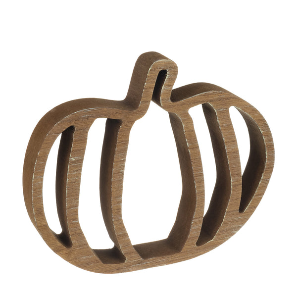CA-4572 - Lrg. Hollow Wood Pumpkin – Collins Fresh + Original
